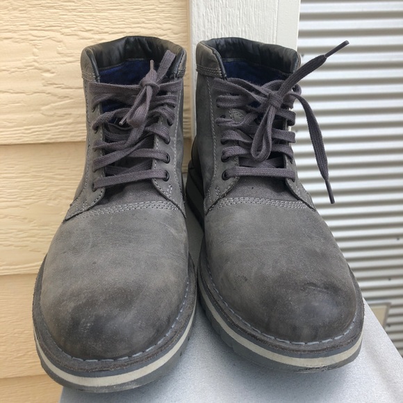 Clarks | Shoes | Clarks Mens 5 Grey Boots | Poshmark